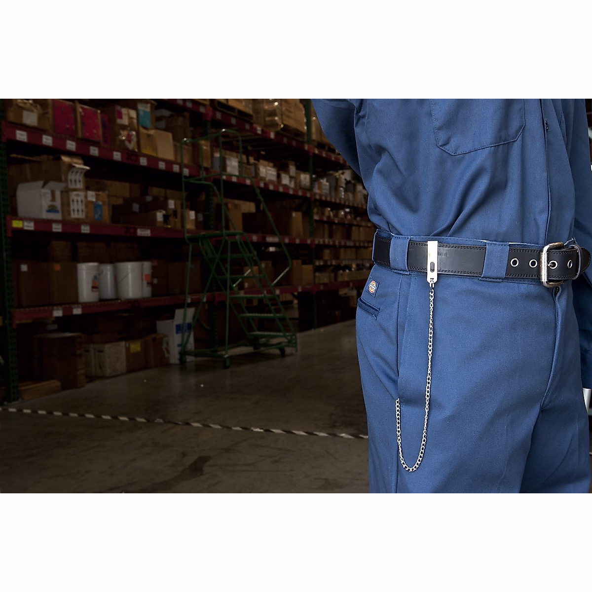 KEY-BAK Pocket Chain Belt Clip Key Chain Accessory with 1.125 inch Split Ring, 19 inch Chain, Chrome (0307-403)