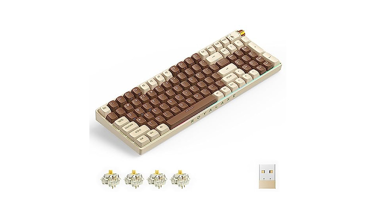 ROYALAXE X ProtoArc R100 Wireless Mechanical Keyboard, Hot Swappable ...