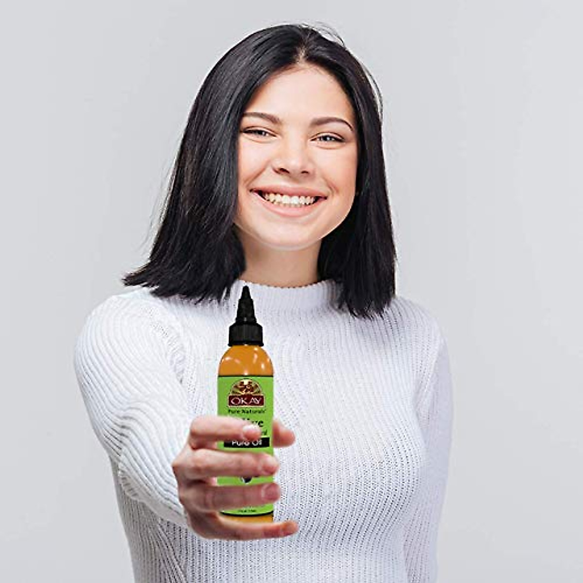 OKAY 100% PURE OLIVE OIL for SKIN and HAIR 4oz / 118ml