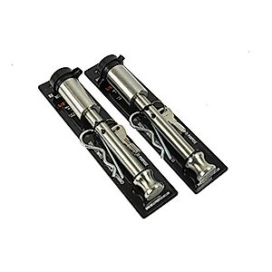 2 Pack - Bulletproof Stainless Steel Trailer Hitch Locking Pin with Weather Resistant Rubber Cap / 5/8" Diameter / Universal Fit