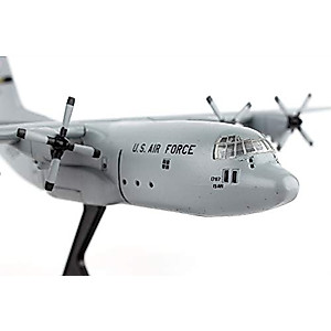 Daron Worldwide Trading Postage Stamp USAF C-130 1/200 Spare 617 Airplane Model, White