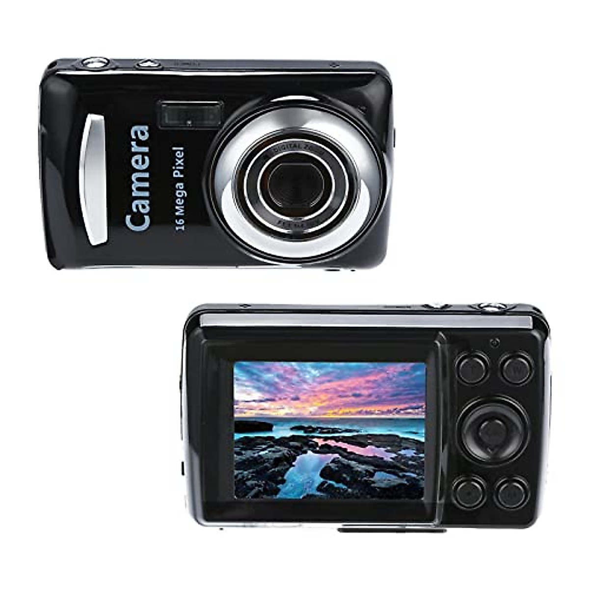 Digital Camera, 2.4" TFT LCD Screen,Camera with 16X Digital Zoom, Compact Portable Camera for Kids Students Teens Adult.