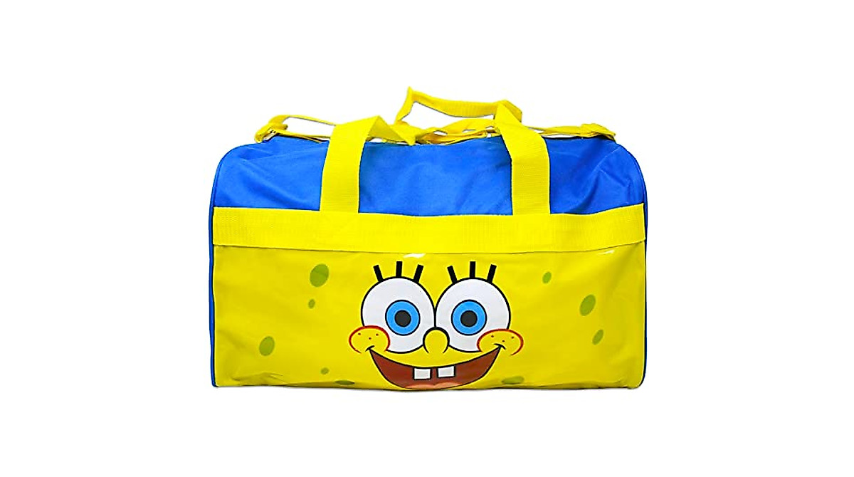 Shop Spongebob Duffle Bag Set for Kids - 4 Piece Bundle