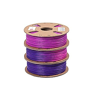 KYUUBI Purple Blue to Pink Color Changing with Temperature 3D Printer Filament PLA 1.75 mm 1 KG (2.2 LBS) Color Changing with Temperature PLA