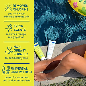 TRISWIM Body Care Gift Set | After Swim Body Wash and Lotion 8.5 fl oz Citrus-scented with Aloe Vera & Chamomile | Includes Shampoo & Conditioner Sample