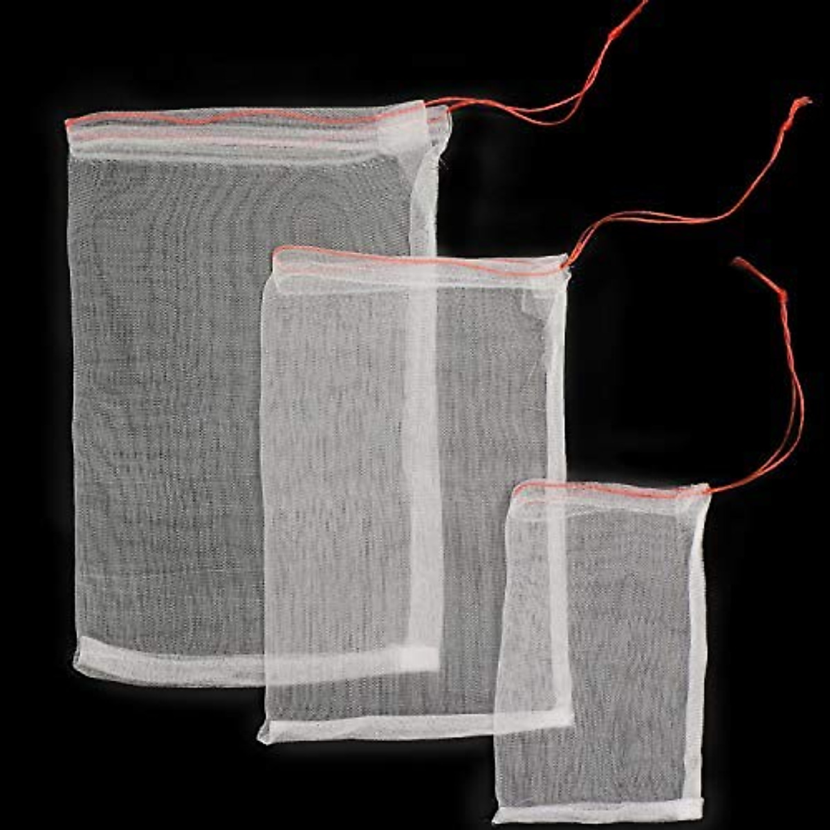 Fruit Protection Bags, EnPoint Garden Netting Bags 100 Pack 4x6 Inch Nylon Net Barrier Small Tiny Bags with Drawstring for Protecting Plant Seed Fruit Flower Vegetable, Reusable Mesh Protect Bags