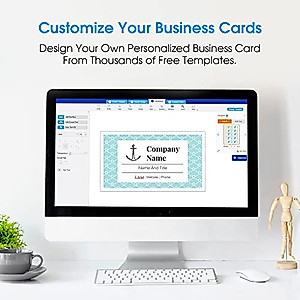 MaxGear Business Cards 200 Printable Business Cards, Business Card Paper Compatible with Laser & Inkjet Printer, Double-sided Printing, Heavyweight, Matte White Paper, 10 Cards/Sheet, 3.5" x 2" (8871)