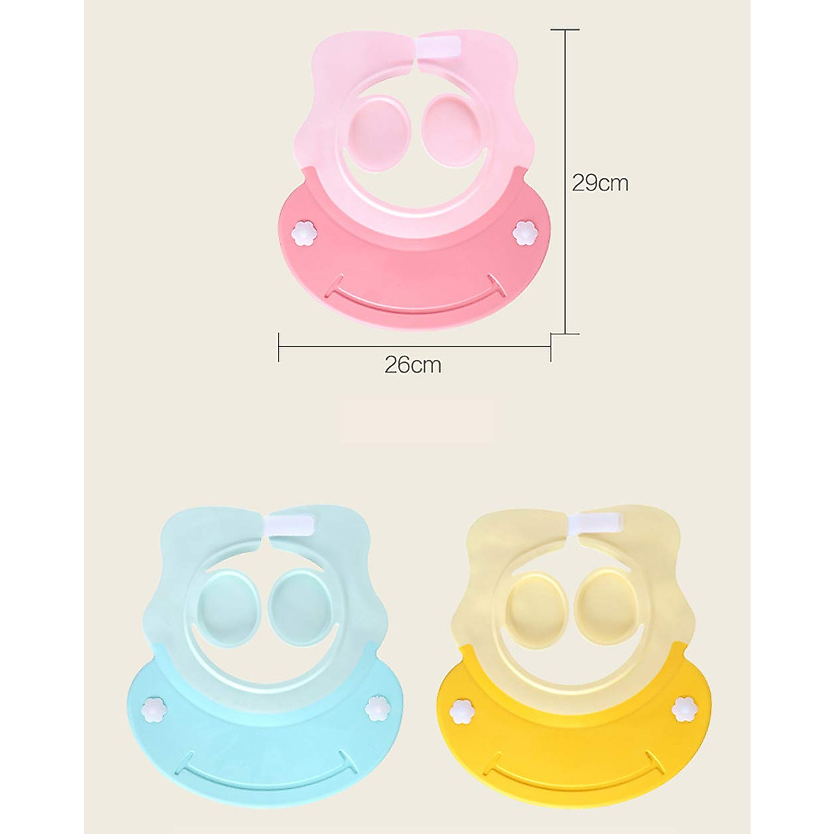 Bath Cap wash Shower Shampoo Visor hat Prevent Water Entering The Eyes and Ears Adjustable Bathing tub Head Hair Rinser Shield Protection Kids Children Toddler Beach Baby Safety(pink)