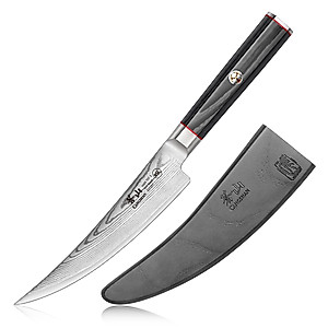 Cangshan YARI Series X-7 Damascus Steel 6-inch Boning Knife with Sheath