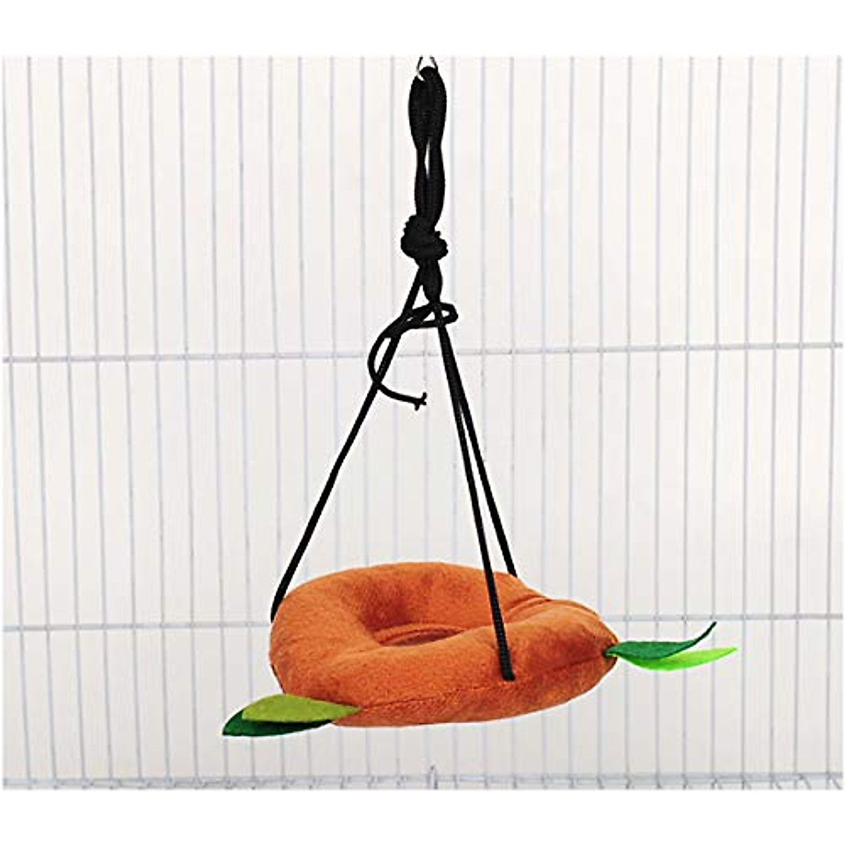 Hamiledyi Hamster Hammock Small Animals Hanging Warm Bed House Organic Natural Apple Wood Chewing Stick Rat Cage Nest Accessories Toy Hanging Tunnel and Swing for Sugar Glider Squirrel
