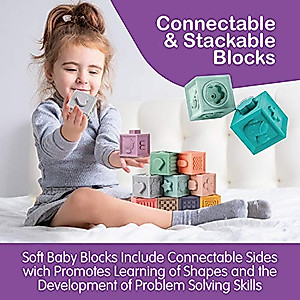 Naturals Infinity Montessori Toys for Babies | 3 in 1 Soft Baby Toys Set | Baby Toys 6 to 12 Months | Sensory Toys for Toddlers 1-3 | Toys for Babies 0-6 Months | Learning Toys