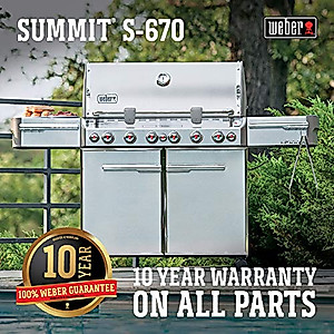 Weber Summit S-670 Liquid Propane Gas Grill, 7370001