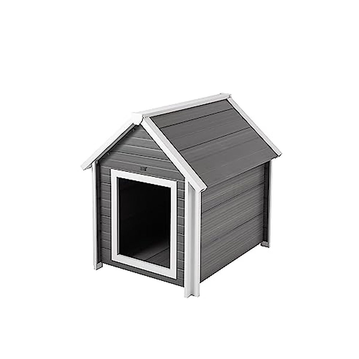 New Age Pet ECOFLEX® Outdoor Large Bunk Style Dog House for Up to 80lbs Pets | 10 Year Manufacturer Warranty | Weatherproof Roof & Elevated Floor | Easy-to-Assemble & Clean