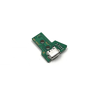 Replacement USB 12pin Charging Port Socket Triangle Board Charger PCB Board with 12pin Flex Ribbon Cable for PlayStation 4 JDS-055 PS4 055 Controller