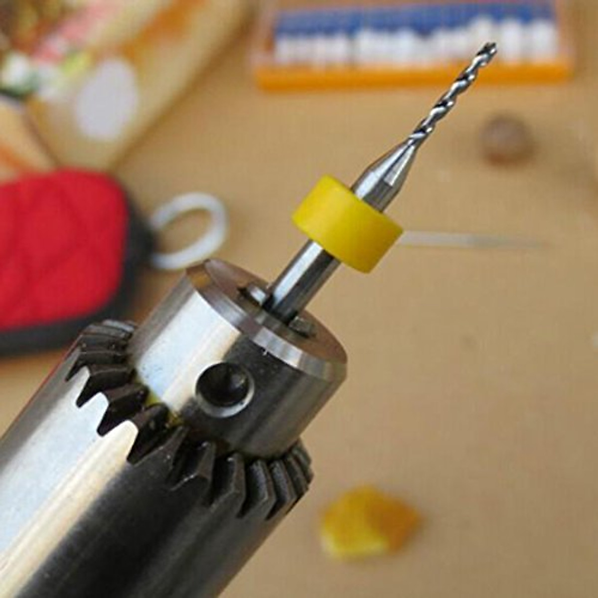 KEWAYO 10 Pcs 0.3mm-1.2mm Drill Bit Set Carbide Micro CNC Twist Bits, PCB Drill Bit Set, Mini Drill Bit 1/8" Shank for Print Circuit Board, Amber, Beeswax, Rough Stone, Dremel, Jewelry