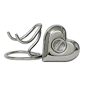 THE ASCENT MEMORIAL Small Love Heart Urn for Human Ashes | Mini Keepsake Funeral Ash Container for Human Remains with Display Stand, Velvet Carry Bag, Paper Funnel and Beautiful Gift Box