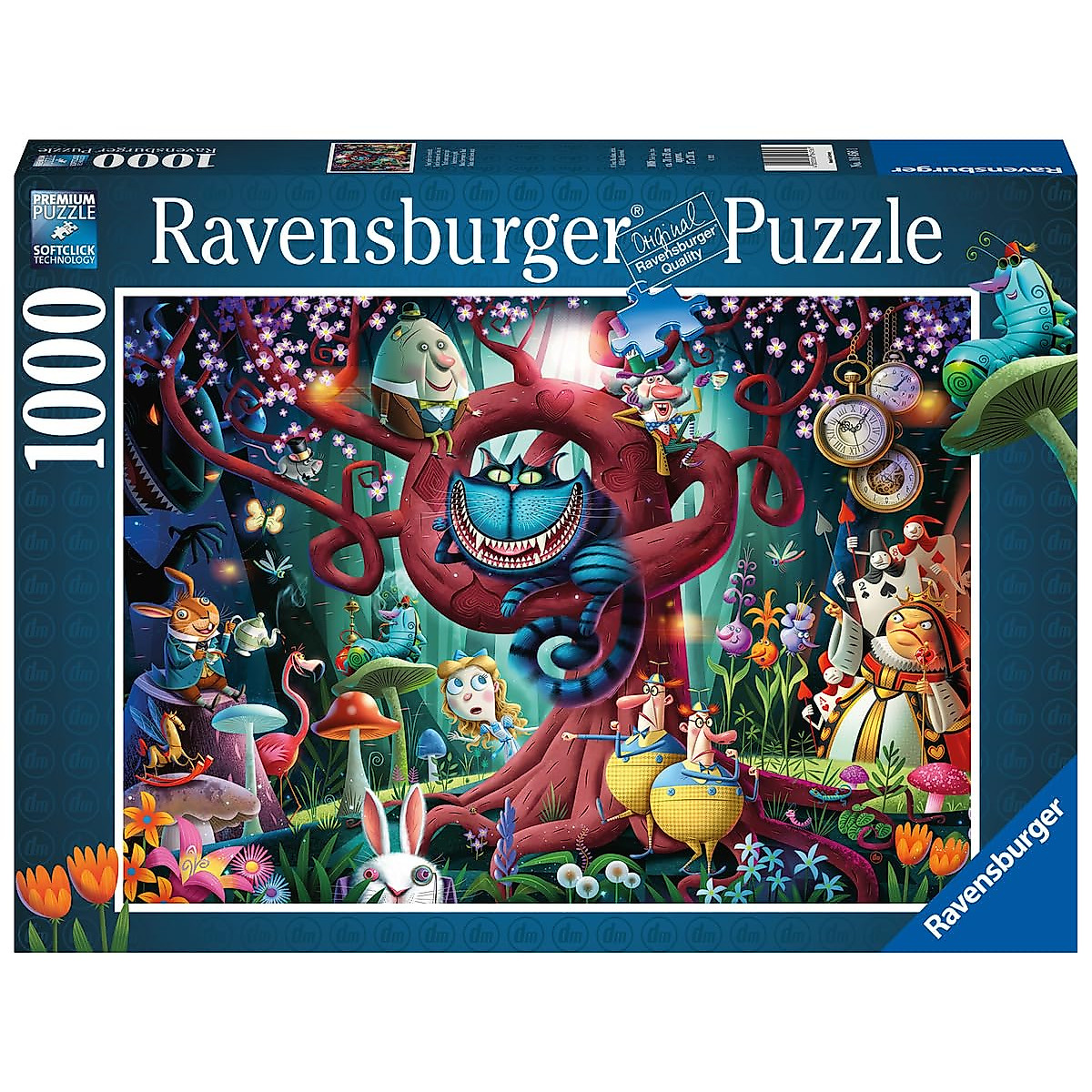 Ravensburger Most Everyone is Mad 1000 Piece Puzzle | Unique Alice in Wonderland Theme | Quality Softclick Technology Ensures Perfect Fit | Ideal for Adults and Family | Sustainable Forestry Practices