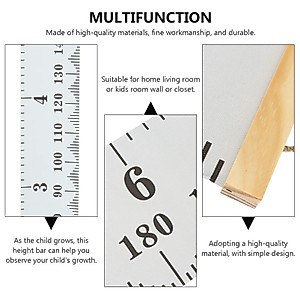 Height Growth Chart, 1pc Wall Hanging Ruler Kids Height Measuring Ruler Height Chart Pendant Wall Decor Height Measurement Ruler for Kids (Gray)
