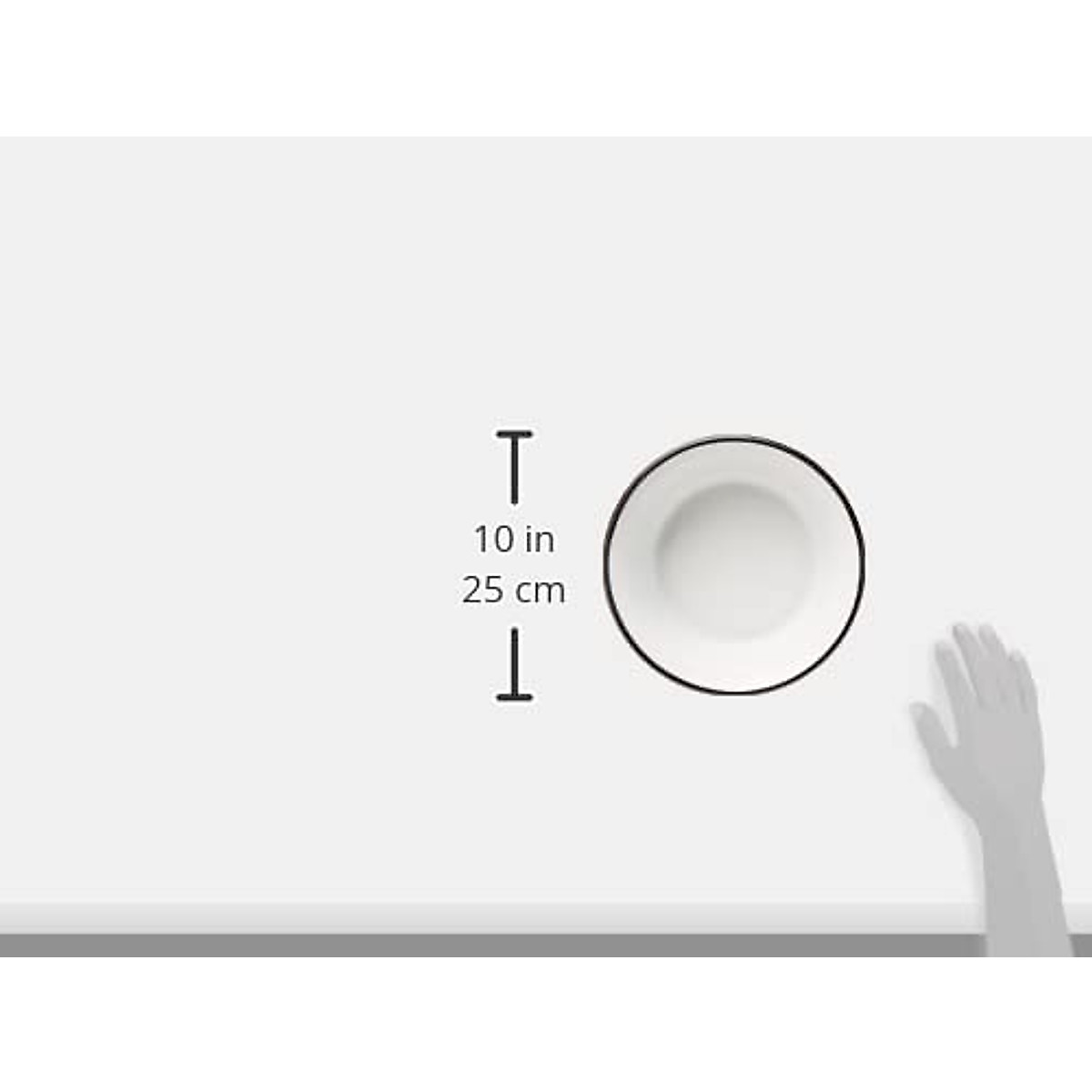 Karl Kruger Household Enamel Bowl, White, 24 cm