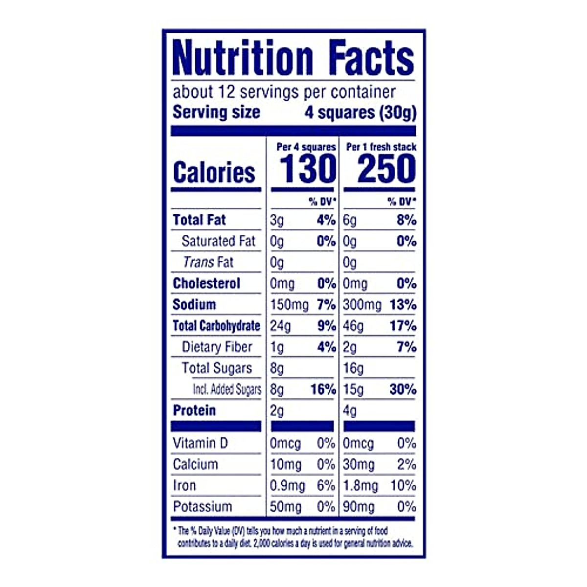 Honey Maid Fresh Stacks Graham Crackers, Flavour, 73.2 Ounce , 6 Count (Pack of 6)