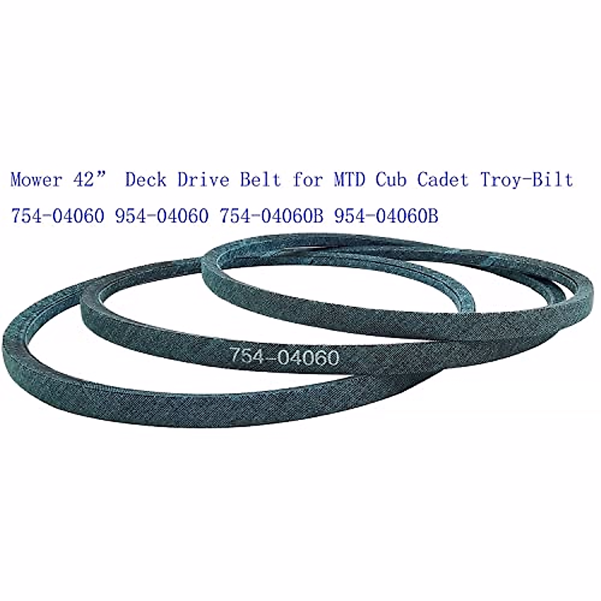 Qissiq Mower 42” Deck Drive Belt for MTD Cub Cadet Troy-Bilt 754-04060 954-04060 754-04060B 954-04060B
