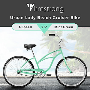 Firmstrong Urban Lady Single Speed - Women's 26" Beach Cruiser Bike (Mint Green)