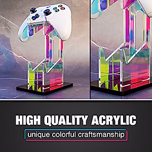 NiHome Iridescent Acrylic 2-Tier Universal Game Controller Headset ...