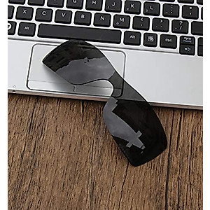 Sunglass Lenses Replacement Polarized for Oakley Batwolf Sunglasses (Stealth Black)