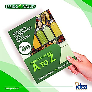 Spring Valley Vegetarian Vitamin C Gummies for Adults, 250 mg, 70 Ct + “Vitamins & Minerals - A to Z - Better Idea Guide©” (1 Pack 70 Count)