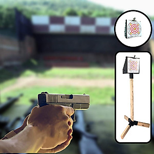 Highwild Paper Targets - Bullseye Shooting Targets Sheet Paper - for Air Rifle/Airsoft Pistol Practice Bullet Traps - 11"x 11", 50 Pack