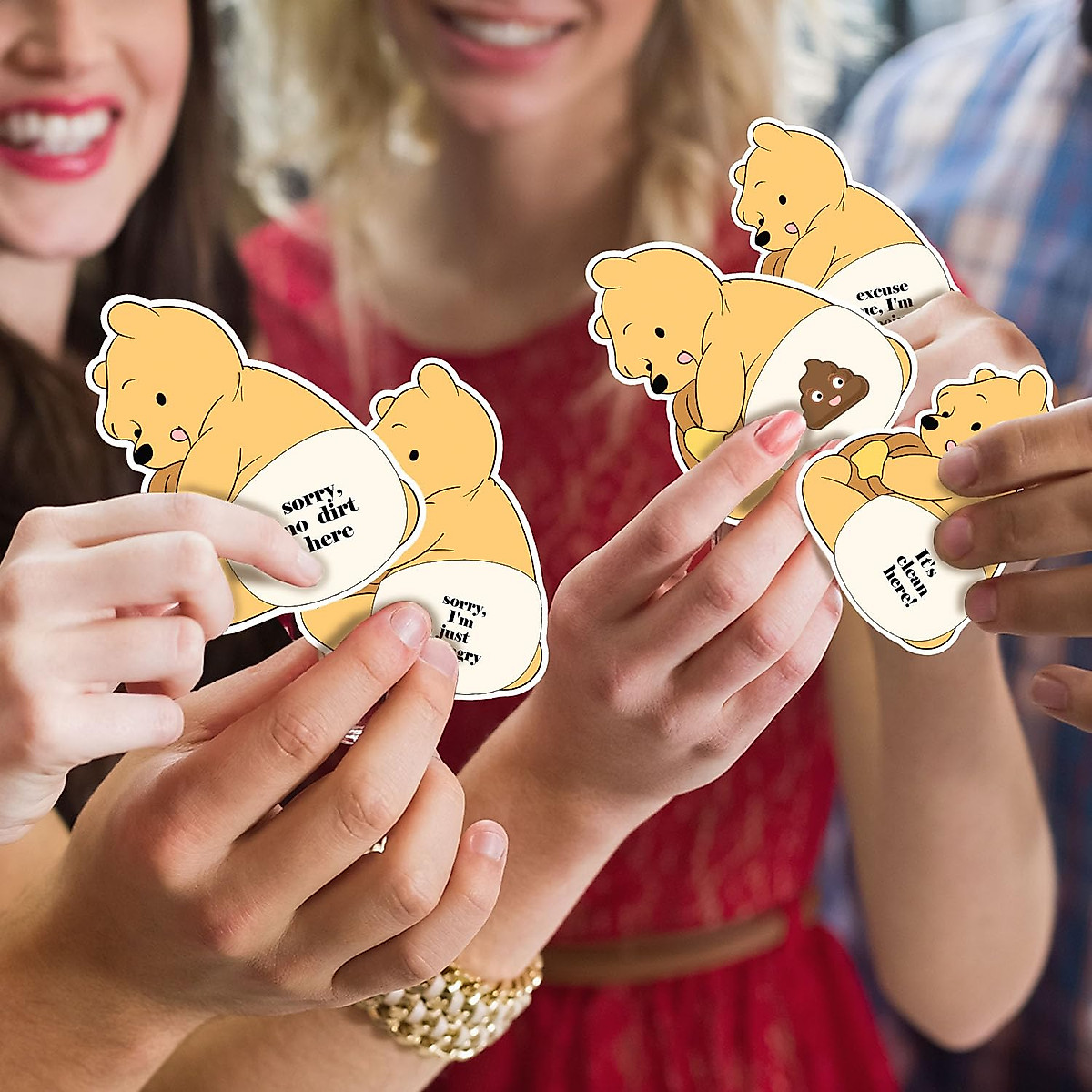 40pcs Winnie Baby Shower Scratch Off Game,Baby Shower Game Gifts For Winners - Baby Shower Prizes for Game Winners,Door Prizes & Silly Activity For Ice Breakers, Poop Scratch Off Lottery Tickets