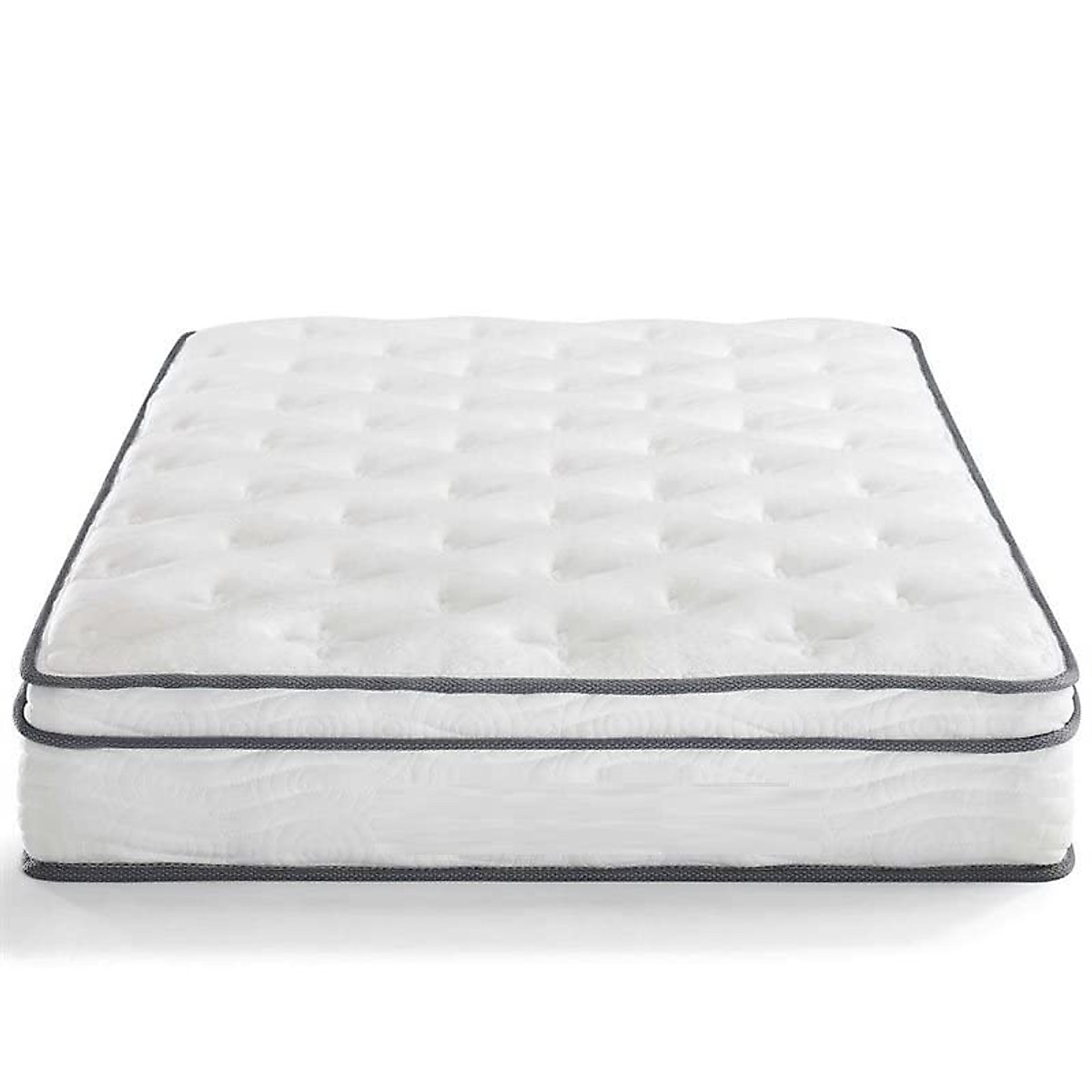 Allora 8" Narrow Twin Memory Foam Narrow Twin Mattress with Individually Encased Coils in White
