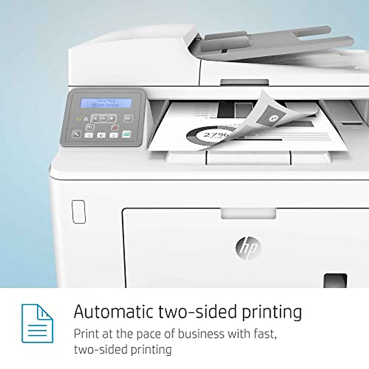 HP Laserjet Pro M148dw All-in-One Wireless Monochrome Laser Printer, Mobile & Auto Two-Sided Printing, Works with Alexa (4PA41A)