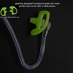 3.5MM Listen Only Earpiece for 2-Way Radio, Speaker, Microphone, Transceiver, PC Audio Equipment Including Medium Ear Molds (2 Pieces)
