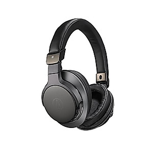 Audio-Technica ATH-SR6BTBK Bluetooth Wireless Over-Ear High Resolution Headphones with Mic & Control, Black