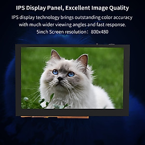 BIGTREETECH PITFT50 V2.1 5 inch Touchscreen Monitor for Raspberry-Pi 4/3B/A/A+/B/B+/2B+/3B/3B+/4B, BTT Pi 2/CB2 Run Klipper Touch Screen, IPS DSI LCD Display 800x480, Capacitive 5 Point Touch