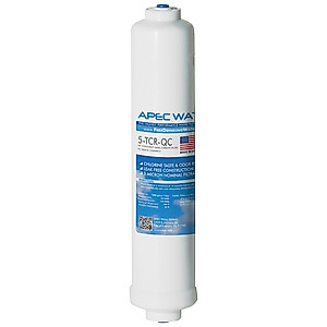 APEC Water ULTIMATE Series Replacement Filter Set for RO Systems + APEC Inline Carbon Filter