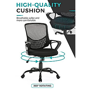 Ergonomic Office Chair Mesh Back Office Desk Chair Computer Chair Mid Back Task Chair for Home Office Gaming