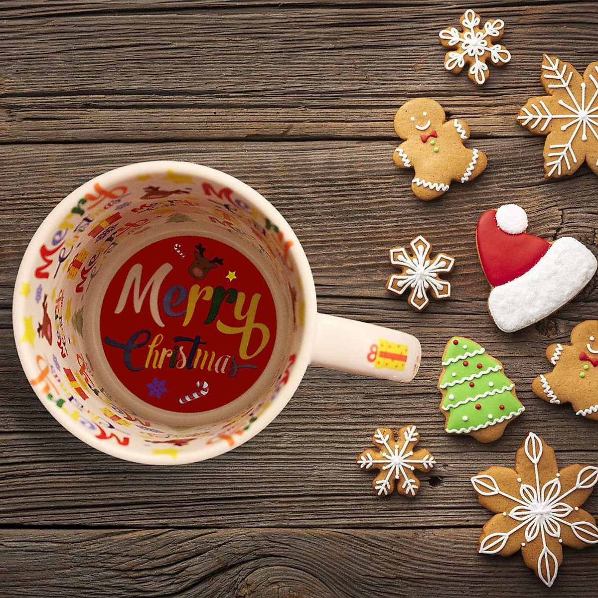 CUSTOM Christmas Coffee Mug Personalized Text & Name Coffee Lover Christmas Gift For Her Hot Chocolate Holiday Gifts Accessories Stocking Stuffer Mugs Winter Decorations Tea Cup