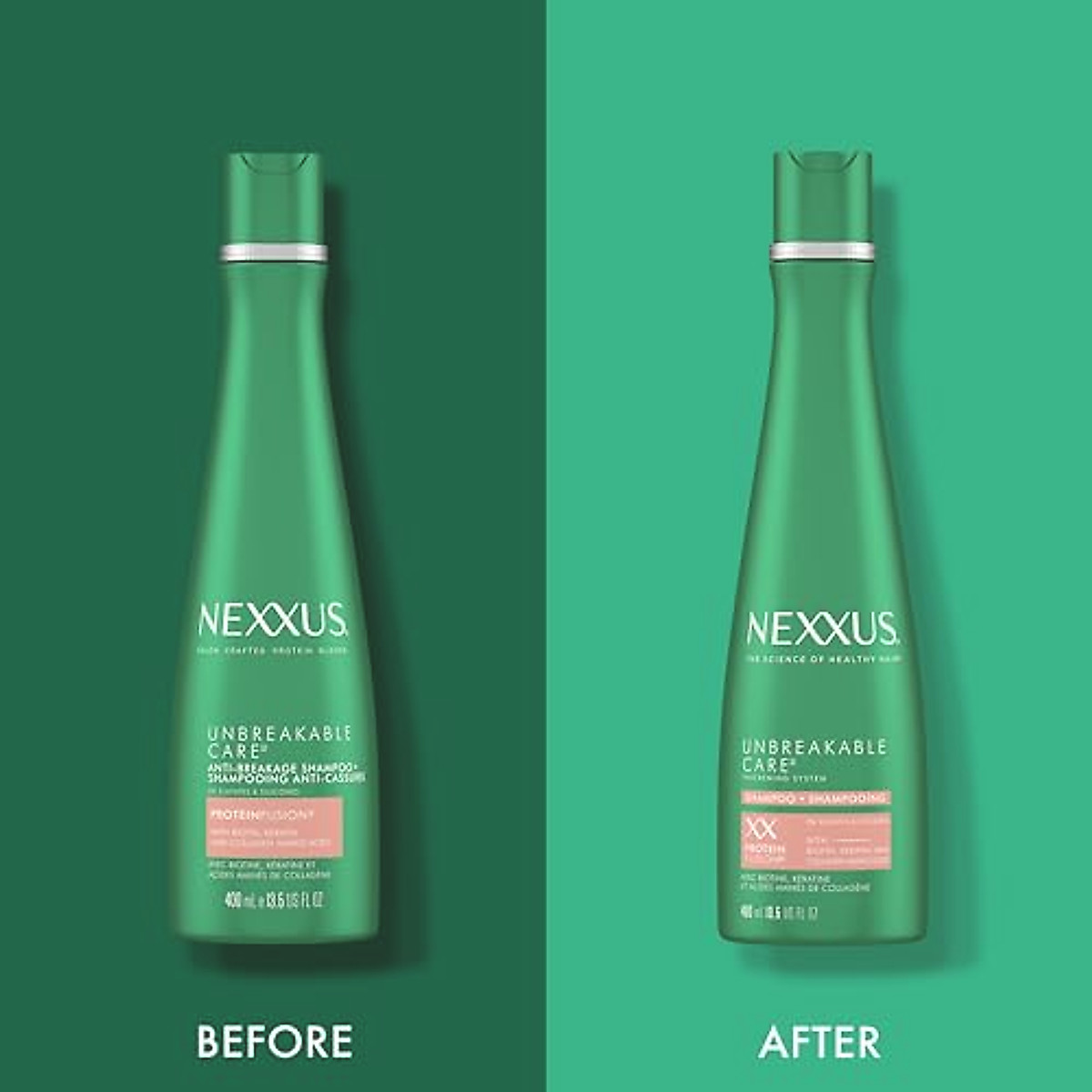 Nexxus Unbreakable Care Anti-Breakage Shampoo With Keratin, Collagen, Biotin For Fine And Thin Hair Sulfate Free Shampoo 13.5 oz