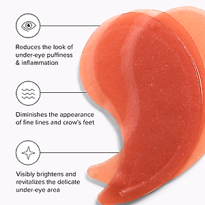 DRMTLGY Brightening Eye Masks (30 Pairs) - Caffeine Eye Masks for Dark Circles and Puffiness with Hyaluronic Acid, Eye Patches for Puffy Eyes