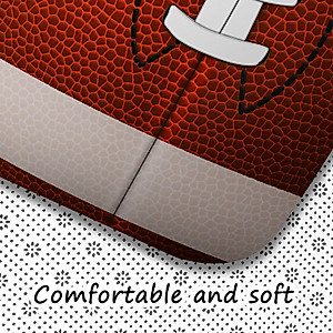 QH American Football Green Grass Area Rug 5'x6' Floor Mats Washable Non-Slip Large Rugs for Living Room Kitchen Bedroom Dining Room Outdoor Home Decor