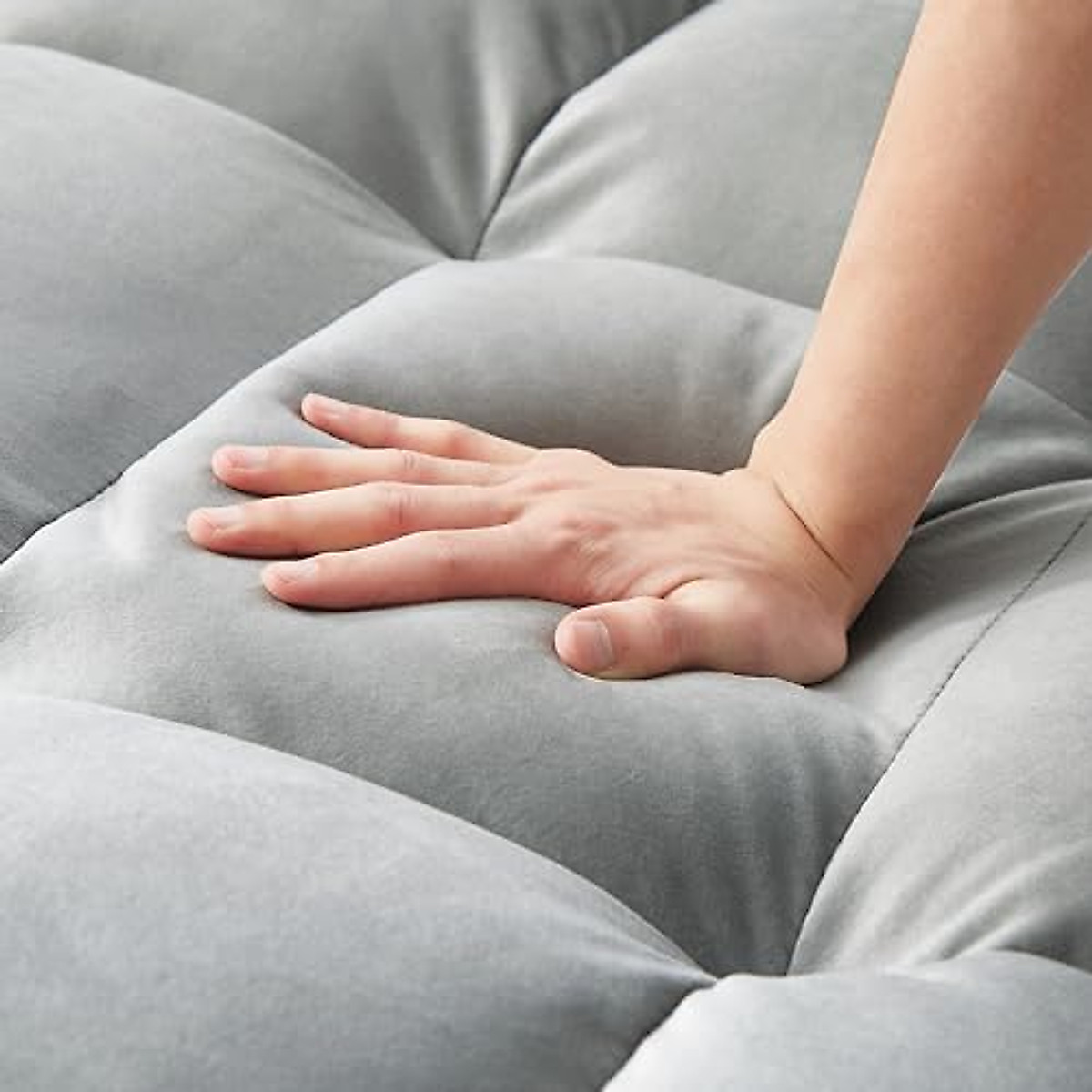 ERYE 3-in-1 Futon Daybed with Pull Out Sleeper Couch Bed, Loveseat Sofa W/Reclining Backrest Convertible Sleep Sofabed for Home RV Apartment Office Living Room