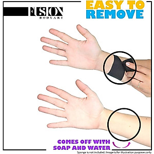 Fusion Body Art Face Paint | PRO Paraffin White (32gm), Professional Quality Water Activated Face and Body Paint Supplies Single Makeup Cake Hypoallergenic, Non-Toxic, Safe, Vegan, FDA Complia