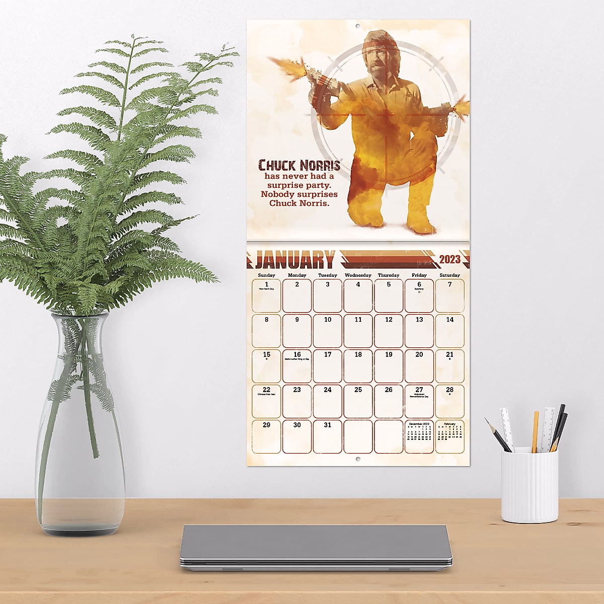 2023 Chuck Norris Wall Calendar