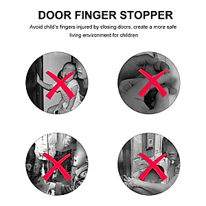 Protective Strip Child Safety Locks Door Shield Guard Doors Finger Shield Safe Lock Finger Pinch Guard Finger Pinch Protector Door Pinch Guard Protection Plug Anti-Pinch pp Baby