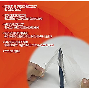 SMAPHY Fabric Repair Tape to Fix Boat Covers Canvas Tent & Pop Up Camper RV Awning. Awning Repair Tape, Tarp Repair Kit, Camper Canvas Repair, 16.4FT x 2.95"（Ultrastrong Tape）