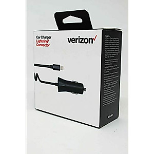 Verizon 2.1A Vehicle Charger for Apple Lightning Device, Black