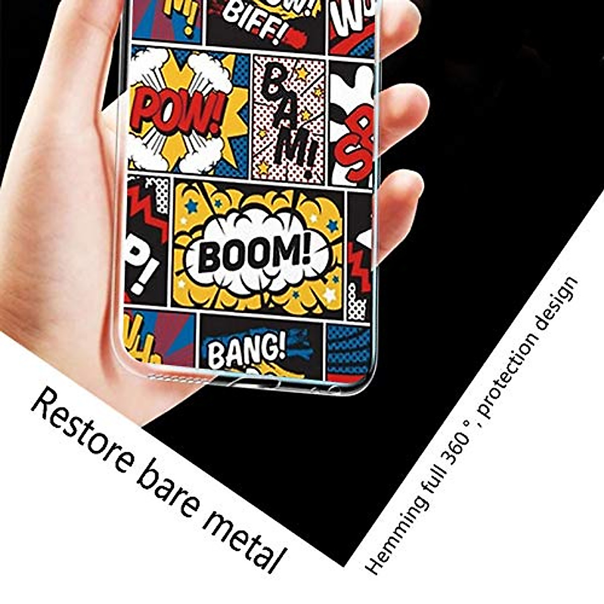 Phone Case for LG K31 Rebel 5.7 Inch, with [2 x Tempered Glass Screen Protector], KJYF Clear Soft TPU Shell + Ultra-Thin Anti-Scratch Anti-Yellow Case for LG K31 Rebel - Happy