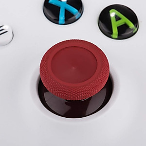 TOMSIN Replacement Thumbsticks for Xbox One/ PS4 Controllers, True Rubberized Joysticks for Xbox One S (2 Pcs) (Red)